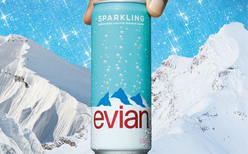 Evian Launches New Sparkling Water - AgedPlus